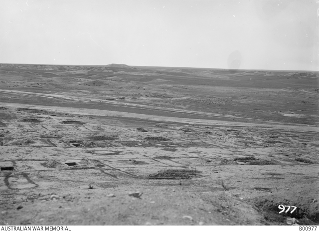 A view of Shellal, from Mosaic Hill. | Australian War Memorial