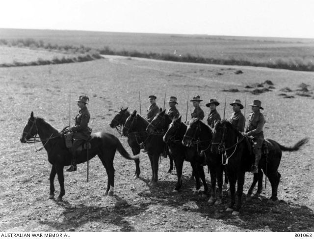 A group of officers of the 14th Australian Light Horse Regiment, Major ...