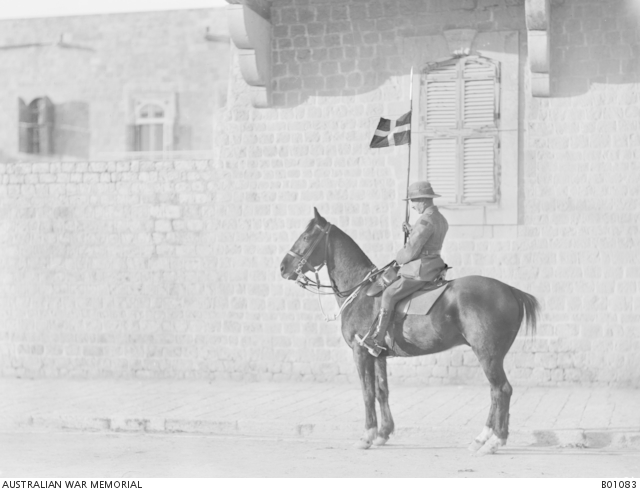2831 Trooper Alfred Howard Toes, the Standard Bearer to the Commander ...