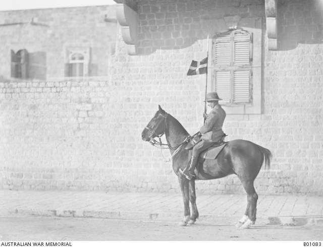 2831 Trooper Alfred Howard Toes, the Standard Bearer to the Commander ...
