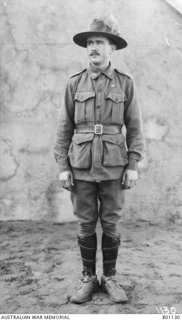 Portrait of Trooper L Taylor MM, 8th Australian Light Horse Regiment ...