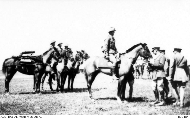 Belah, Palestine. The winning team, the 9th Australian Light Horse, in ...
