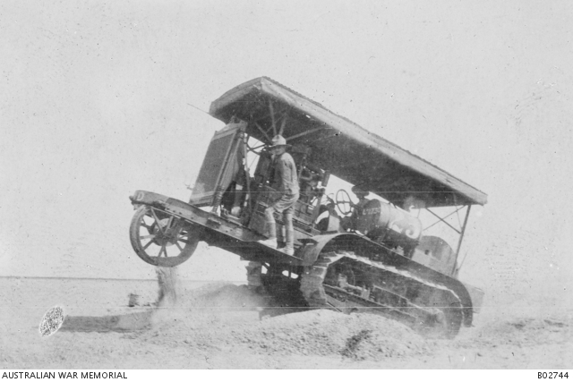A 15 ton Holt Artillery tractor, which was used for the transport of ...