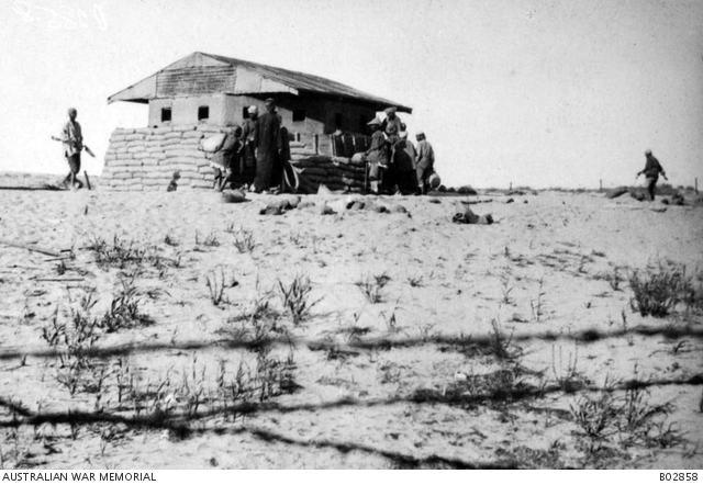 A typical blockhouse built on the line of defence along the Sinai ...