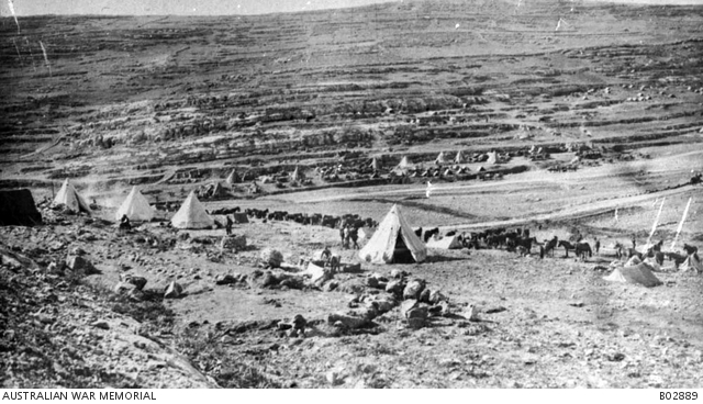Beitin, Palestine. View of the camp of the headquarters of the 1st ...