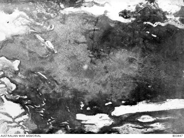 Aerial photograph of the country near Azrak taken from 3000 feet at ...