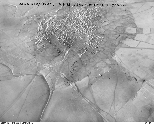 Aerial photograph of Alal taken from the south from 7000 feet at 1520 ...
