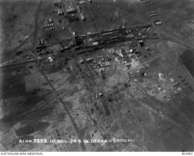 Aerial photograph of Deraa taken from 5500 feet at 1030 hours. (AINN ...