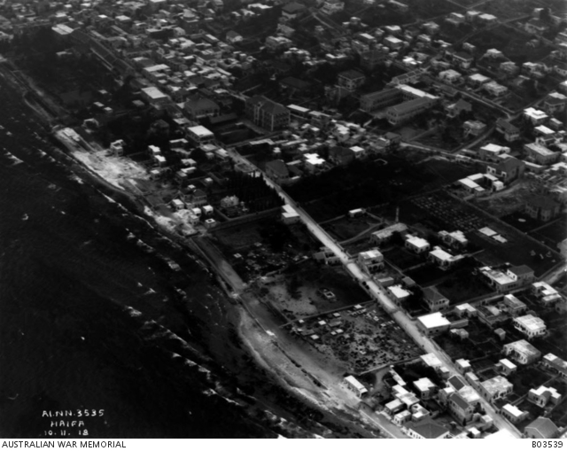 Aerial photograph of Haifa and the coastline. (AINN 3535). One of the ...