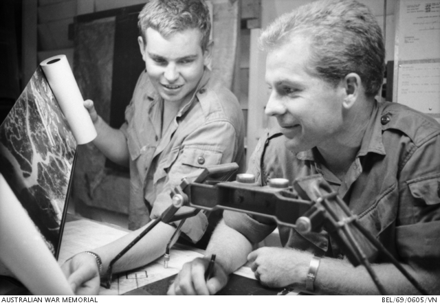 Nui Dat, South Vietnam. 1969-09. Sapper Rod Gilbert of Yarroweyah, Vic ...
