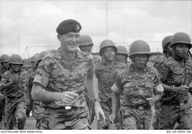 Pleiku, South Vietnam. 1969-10. Warrant Officer Class 2 Tom Hoolihan of ...