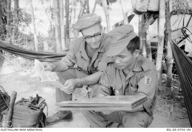 South Vietnam. 1969-10. Warrant Officer Class 2 (WO2) Jim West of ...