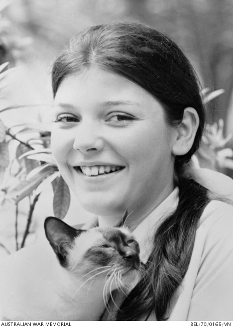 Portrait of Carole Fry of Coulsden, Surrey, who is engaged to Corporal ...