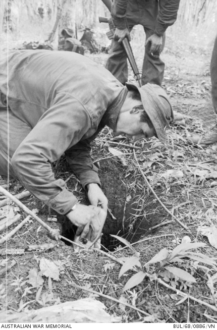 Phuoc Tuy Province, South Vietnam. 1968-09. Sapper George Kinmonth of ...