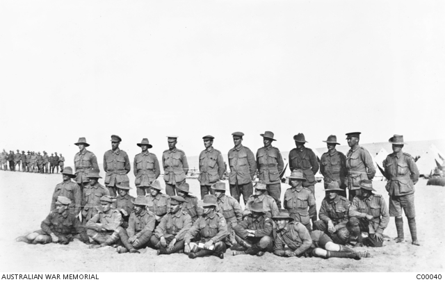 Group portrait of 37 unidentified original members of the original 10th ...