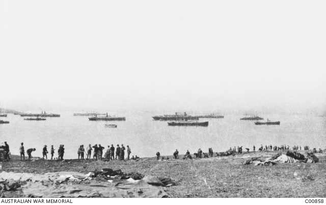 View of Mudros Harbour on the island of Lemnos near the Turkish coast ...