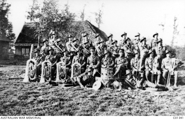 Group portrait of the band from the 23rd Battalion with their ...