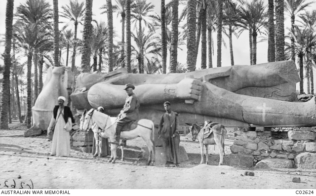 Chaplain the Reverend Alfred Charles Plane, seated on the donkey ...