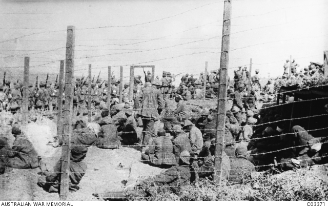 Turkish prisoners, captured by the Anzac Corps during operations on the ...