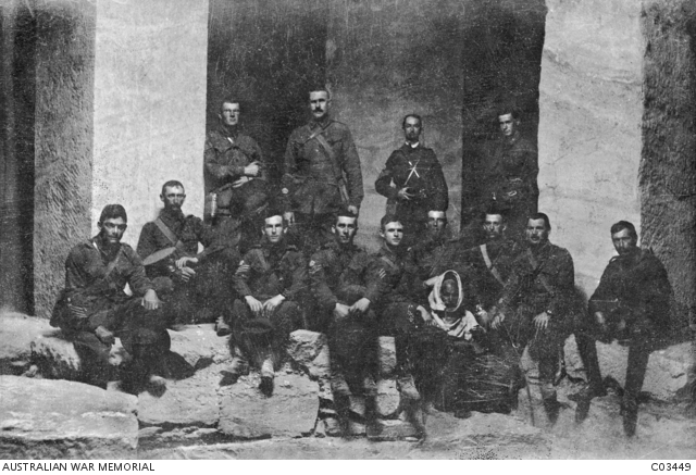 Group portrait of warrant and non-commissioned officers attached to the ...