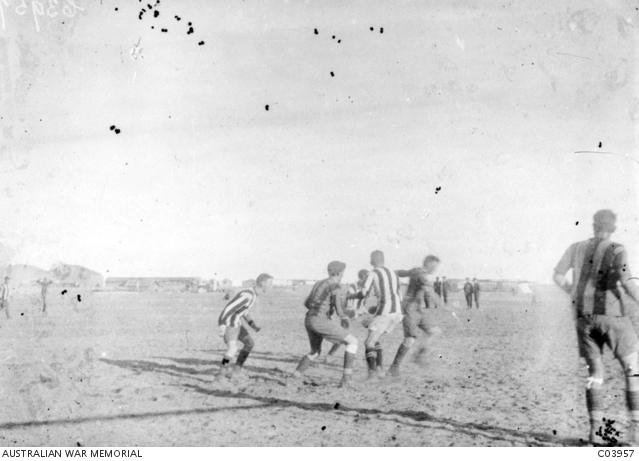 Australian Flying Corps Christmas Day Sports. Football match ...