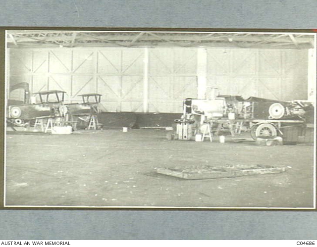 The first machines sent for repairs to the Aircraft Repair Section, of ...