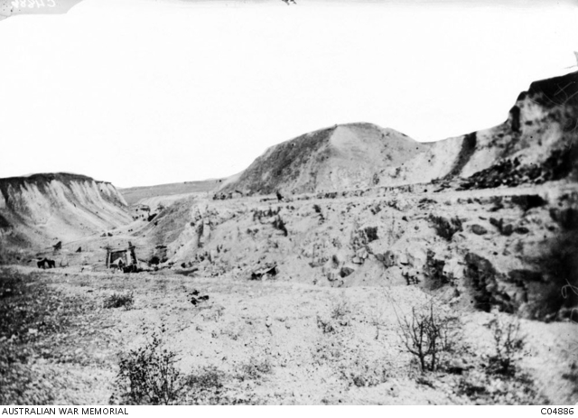 Gibraltar quarries, near Templeux le Guerard. | Australian War Memorial