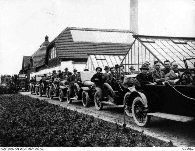 A group of members of the AIF, on tour in Denmark, under the AIF ...
