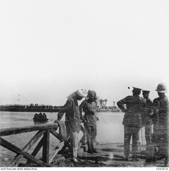 Kantara, Egypt. c 1915. Major General Sir William Throsby Bridges and ...