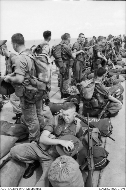 Vietnam. 1967. Troops from 7th Battalion, The Royal Australian Regiment ...