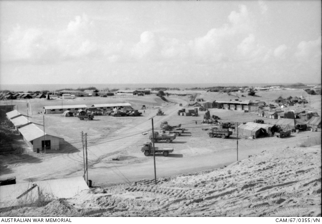 South Vietnam. 1967. The bowl, now hard standing area for 5th Company ...