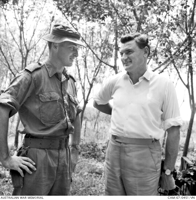 Nui Dat, Vietnam. 1967-06. National serviceman 2nd Lieutenant Mike ...