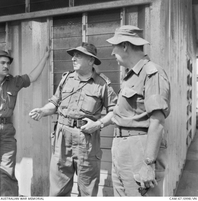 Nui Dat, Vietnam. 1967-10. Major General J. Stevenson of Sydney, NSW ...