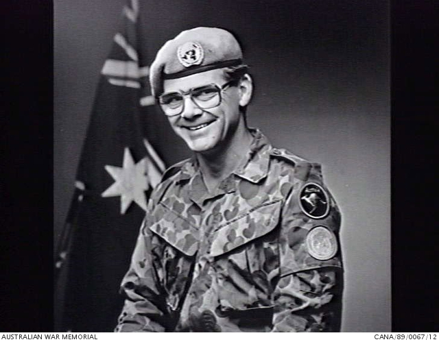 1989-03-29. Portrait of Major Pat Green, Public Relations Officer ...