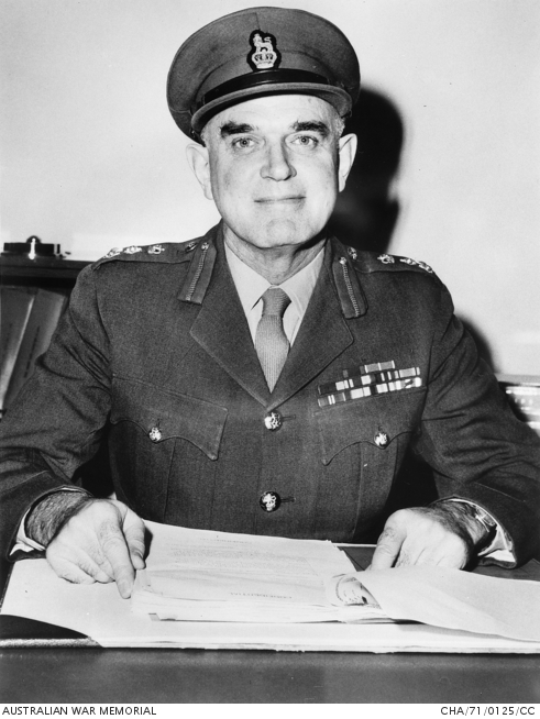 1971. Portrait of Brigadier (Brig) O. D. Jackson DSO OBE. Brig Jackson ...