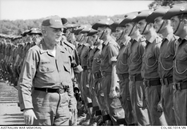 Nui Dat, Vietnam. 1967-12. US Army Chief of Staff General Harold K ...