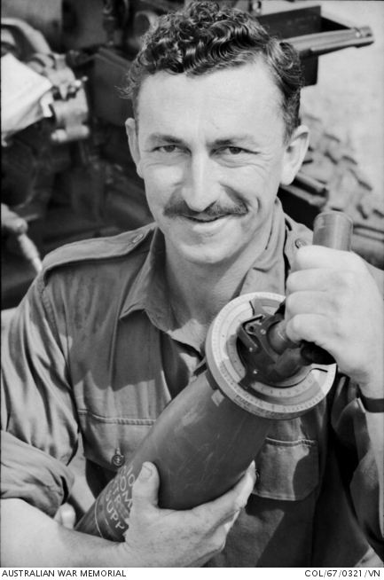 Vietnam. 1967. Australian Army Gunner Sergeant George Robinson of ...