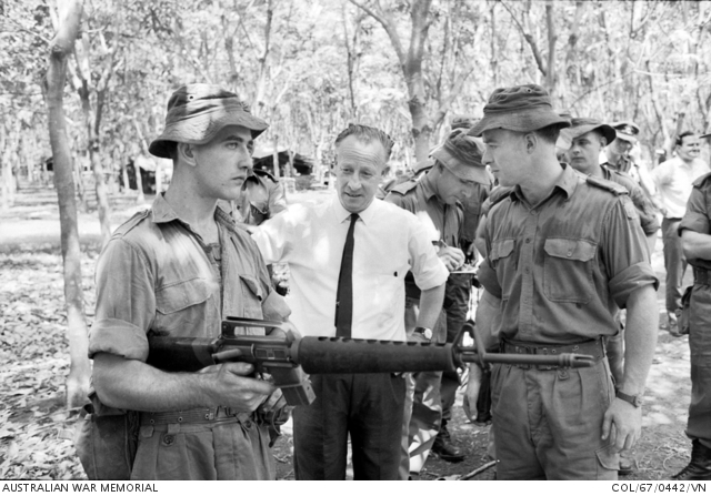 Vietnam. 1967-06. The characteristics of the Armalite rifle used by ...