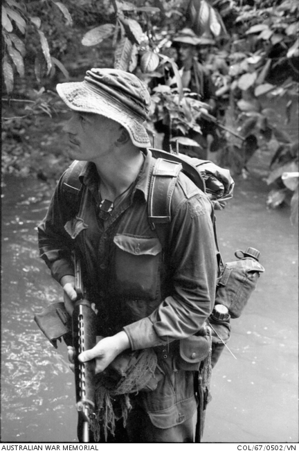 Vietnam. 1967. Members of Australian artillery units operated as ...
