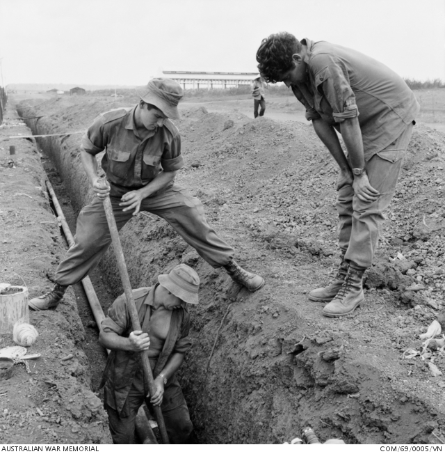 Phuoc Tuy Province, South Vietnam. 1969-01. Private (Pte) Keith Cottam ...