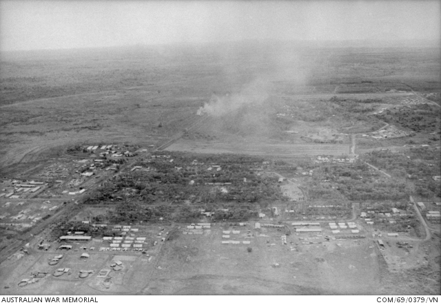 Nui Dat, South Vietnam. 1969-06. An aerial view of the 1st Australian ...