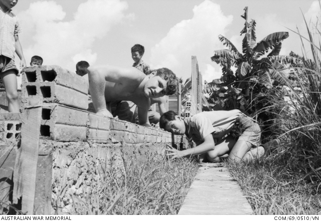 Baria, South Vietnam. 1969-07. Corporal Warren Flugge of Katanning, WA ...