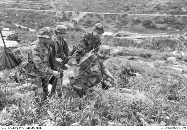 Quang Ngai Province, South Vietnam. 1968-01. Australian Army Adviser ...