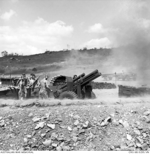 Phuoc Tuy Province, South Vietnam. 1968-03-25. Members of 108th Field ...