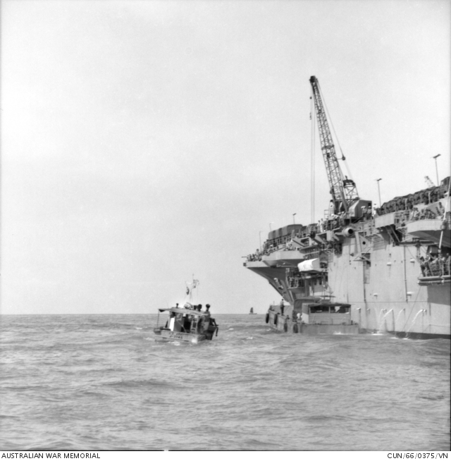 Vung Tau, Vietnam. 1966-05. Landing craft off the HMAS Sydney ...
