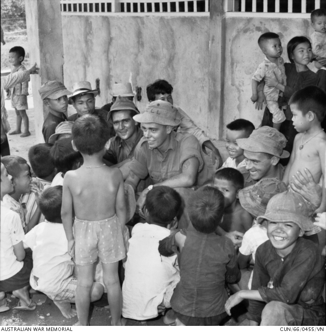 Bien Hoa, Vietnam. 1966-06. Private (Pte) Paul Pulis of Frankston, Vic ...