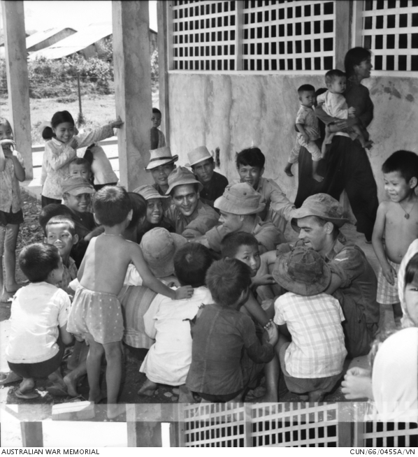 Bien Hoa, Vietnam. 1966-06. Private (Pte) Paul Pulis of Frankston, Vic ...