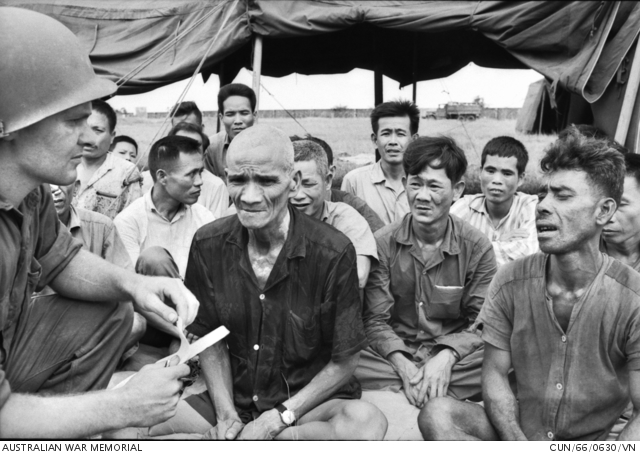 Baria, South Vietnam. 1966-08. Corporal Peter Barham of Palm Beach, NSW ...