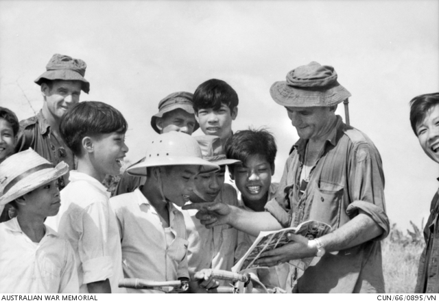 Vietnam. 1966-10. Soldiers of the 6th Battalion, The Royal Australian ...