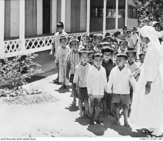 Most of the fancy woodwork around the verandah of the Baria Orphanage ...
